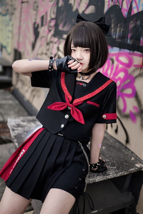 原创正品 电竞少女 不良jk制服 水手服上衣个性百褶裙裤甜酷套装 淘宝网