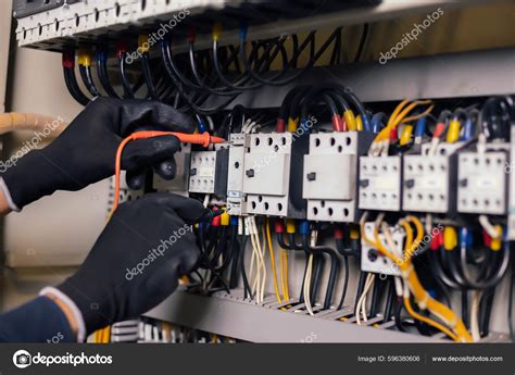 Electrician Engineer Work Tester Measuring Voltage Current Power