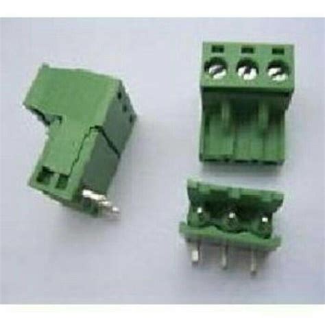 Jual Terminal Block Konektor Plugable 508mm 3 Pin Screw Jenis Hijau