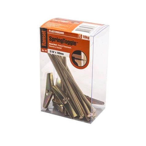 Ramset Ramset Spring Toggle Plug 10mm Rt10 Box 100