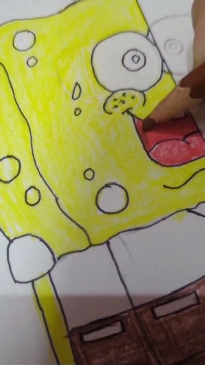 Spongebob Squarepants Drawing🧽 Shortvideo Art Shorts Viralshorts Spongebobsquarepants