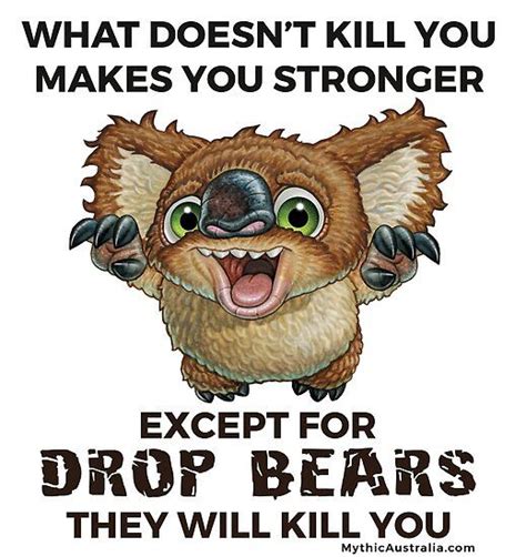 Mythic Australia Drop Bear Poster