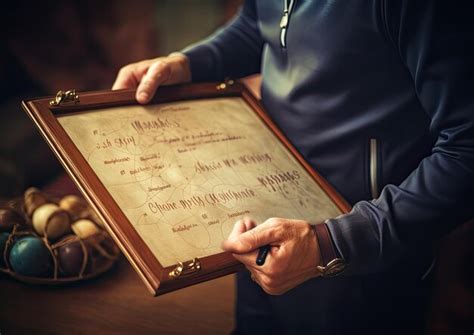 A Closeup Shot Of A Coachs Hands Holding A Clipboard With Game