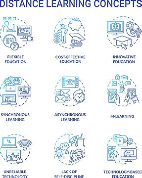 Synchronous Learning Concept Icon Internet Abstract Lesson Vector