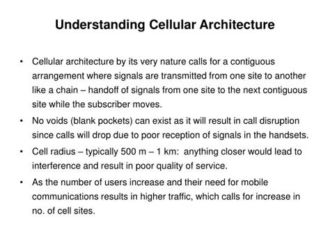 PPT Understanding Cellular Architecture PowerPoint Presentation Free Download ID