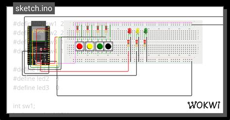 กดเปิดปิดไฟ Wokwi Esp32 Stm32 Arduino Simulator