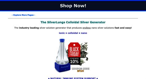 Access Silverlungs Colloidal Silver Generator And Lung
