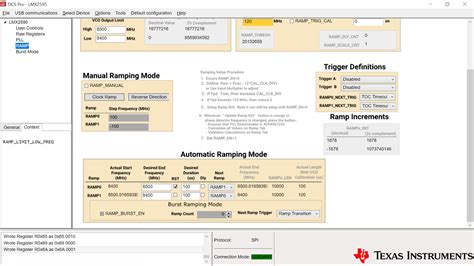 Lmx2595evm Ramp Output Clipping Problem Clock And Timing Forum Clock