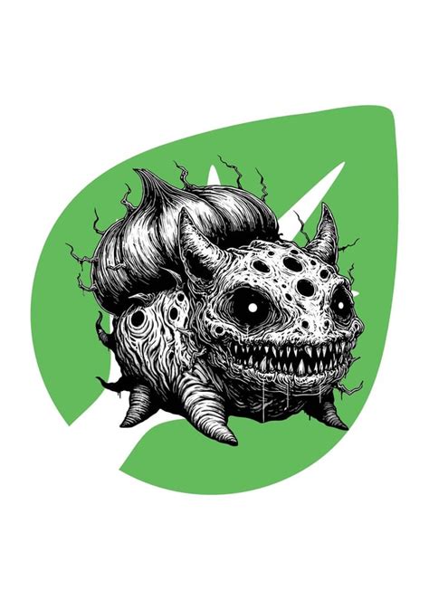 [oc] Eldritch Gen 1 Starters And A Redone Pikachu R Pokemon