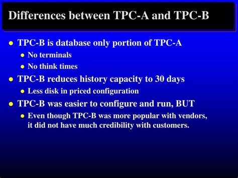 PPT TPC Benchmarks PowerPoint Presentation Free Download ID 1262316