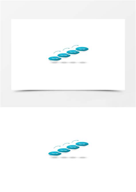 圆形阶梯递进幻灯片图表