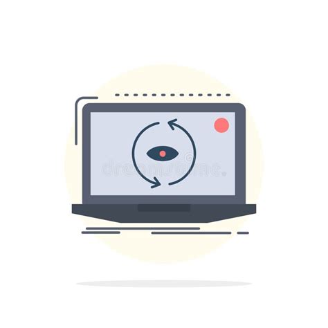 App Application New Software Update Flat Color Icon Vector Stock Vector Illustration Of