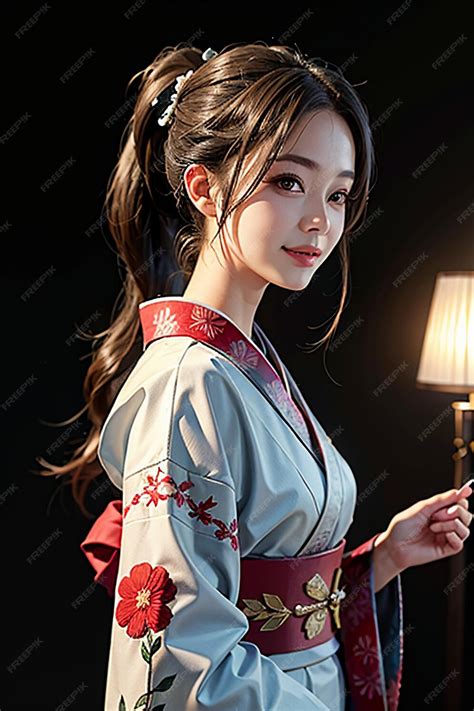 Premium Ai Image Japanese Young Beautiful Girl Model Wearing