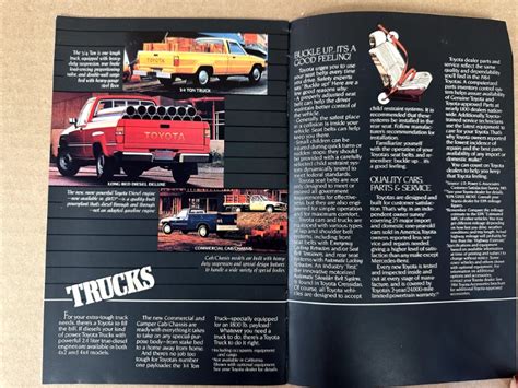 1984 Toyota Cars And Trucks Sales Catalog Merrick Auto Museum