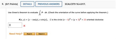 Solved Use Green S Theorem To Evaluate Chegg Com