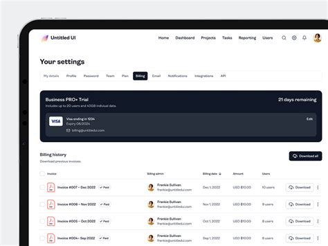 Billing Settings Page — Untitled Ui By Jordan Hughes® On Dribbble