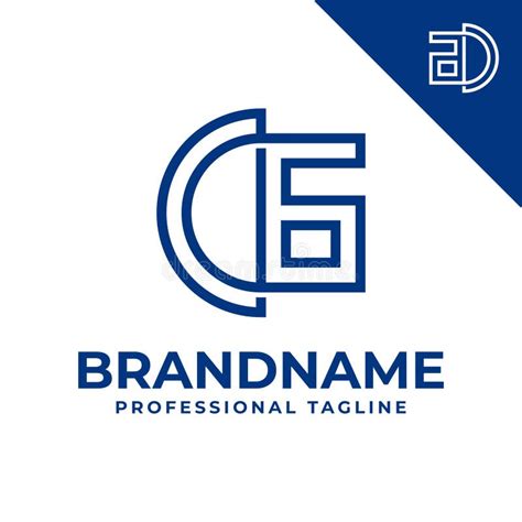 Letters Cg Or Da Monogram Logo For Any Business With Cg Gc Da Or Ad