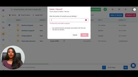 How The Delete Functionality Works In Recruit Crm Youtube