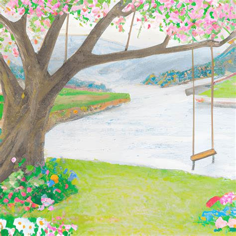 Cherry Blossom Garden · Creative Fabrica