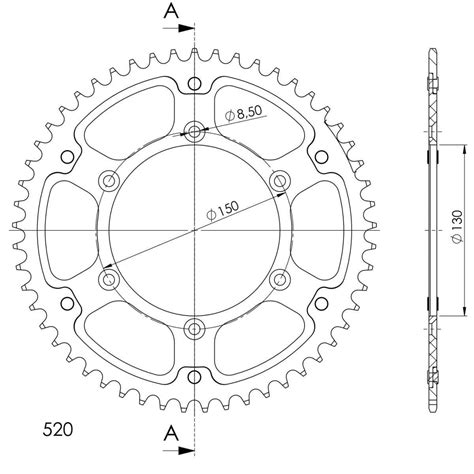 Supersprox Stealth Rear Sprocket Rst 24553 Gld Supersprox As