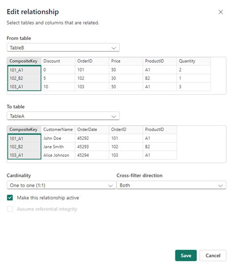 Power Bi Tips How To Join Two Tables On Multiple Columns Daily Bi Talks