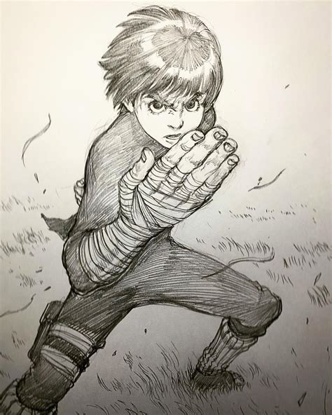 How To Draw Rock Lee