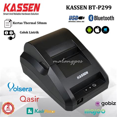 Jual Kassen Btp299 Printer Bluetooththermal 58mm Printer Struk Kasir Usb Bluetooth Rj11 Mokapos