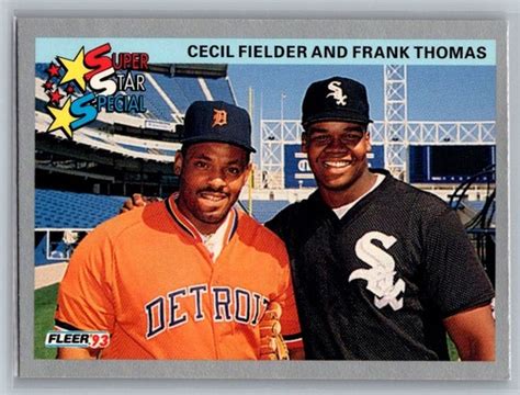 1993 Fleer 714 Power Brokers Cecil Fielder Frank Thomas Ebay