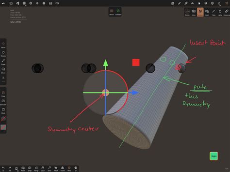 insert tool take over the symmetry of another object for radial symmetry feature request