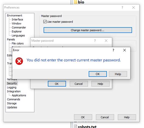 Winscp Still Not Asking For Master Password In 5213 Support Forum
