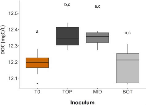 Boxplot Of The Doc Concentration At T ¼ 0 And The Three Treatments