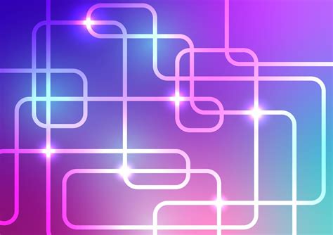 Abstract Eelectronic Neon Line Circuit Board Vivid Gradient Background 22982077 Vector Art At