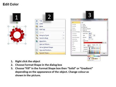Strategy Diagram Circular Gears Process Stages 7 Marketing Diagram