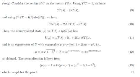 Hamiltonian Simulation Why Does The Quantum Walk Operator Only Have