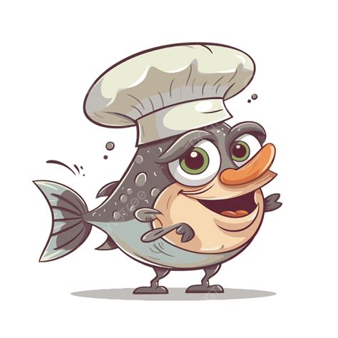 생선 요리 벡터 요리사로 스티커 클립 아트 만화 물고기 캐릭터 상표 클립 아트 Png 일러스트 및 벡터 에 대한 무료 다운로드 Pngtree