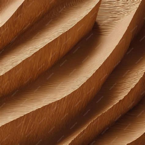 Premium Ai Image Brown Waves Corrugated Cardboard Texture Background Brown Paper Cardboard