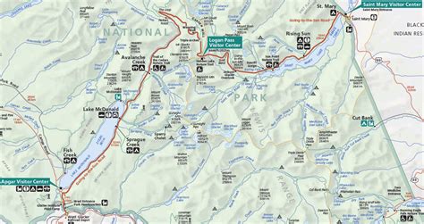 Trail Map Glacier National Park Dbjzdw