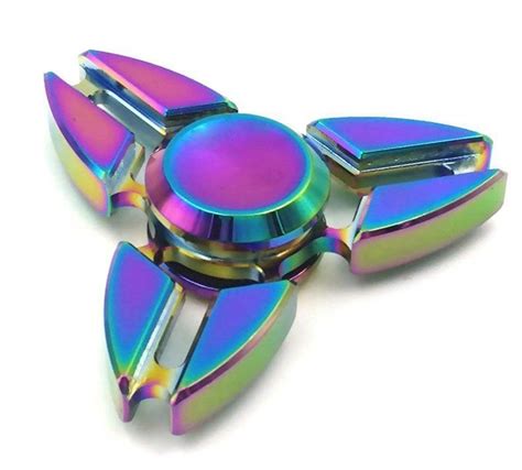 Metal Rainbow Fidget Spinner Toys Hand Spinners Toy Can