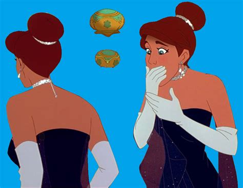 Animated Elegance Woman In Gown Reacting To Jewelry Boxes 3661808