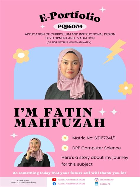 Fatin Mahfuzah Razi E Portfolio Pdf Learning Cognitive Science