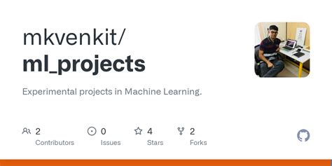 github mkvenkit ml projects experimental projects in machine learning