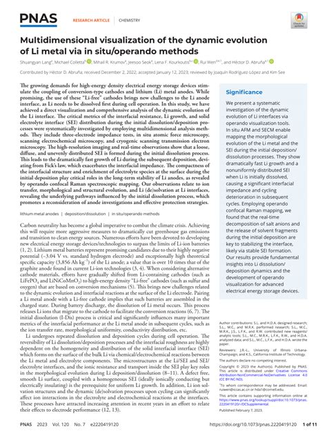 Pdf Multidimensional Visualization Of The Dynamic Evolution Of Li