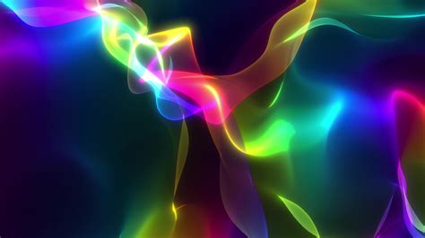 Abstract Digital Dynamic Particle Waves With Light Motion Lights Background Data Flow Cyber