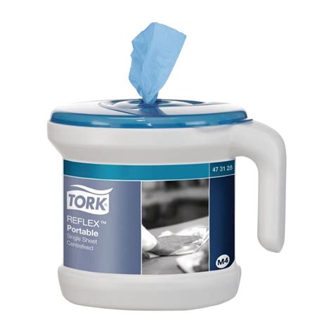 Tork Reflex Portable Dispenser and Blue Roll Starter Pack by Tork-DC488 ...