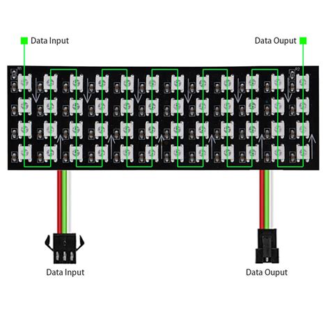 4x12 Pixels Ws2812b Led Digital Flexible Individually Addressable Panel Light Ws2812ic Smd 5050