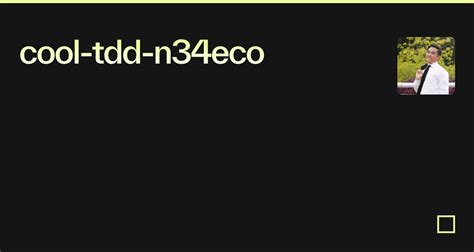 Cool Tdd N34eco Codesandbox