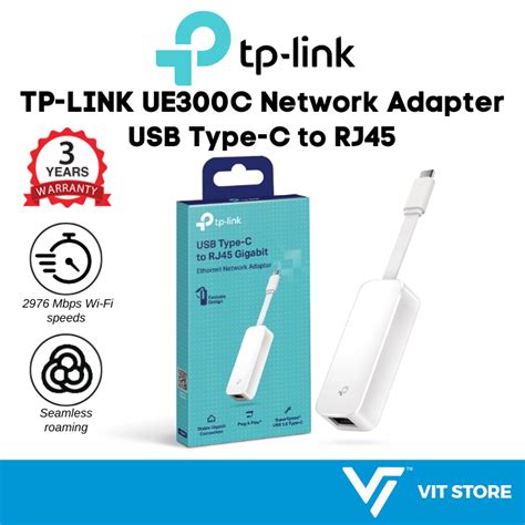 TP LINK UE300C USB Type C To RJ45 Gigabit Ethernet Network Adapter Lazada