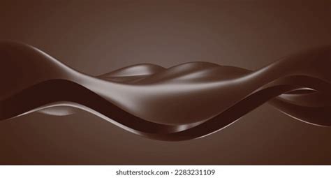 Chocolate Background Melted Choco Mass Cocoa Stock Illustration