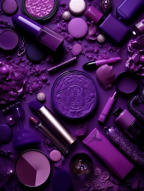 Purple Aesthetic Makeup Products