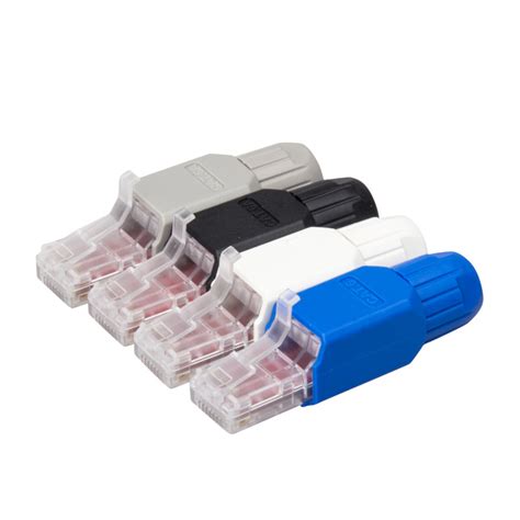 Ethernet UTP Cat5e CAT6 CAT6A Toolless Modular Plug RJ45 Connector Keystone Jack 8p8c